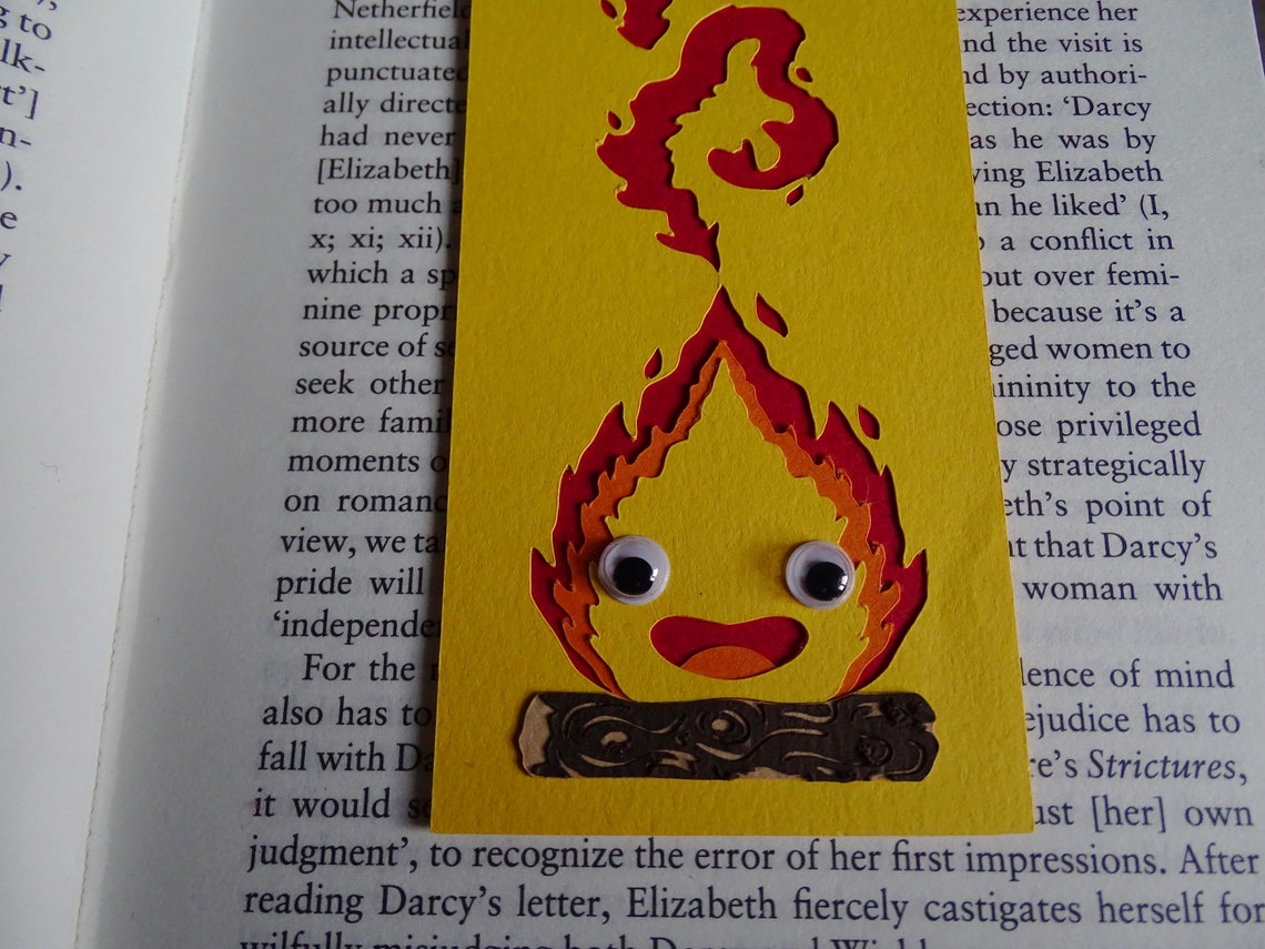 Calcifer 3D Bookmark - Etsy