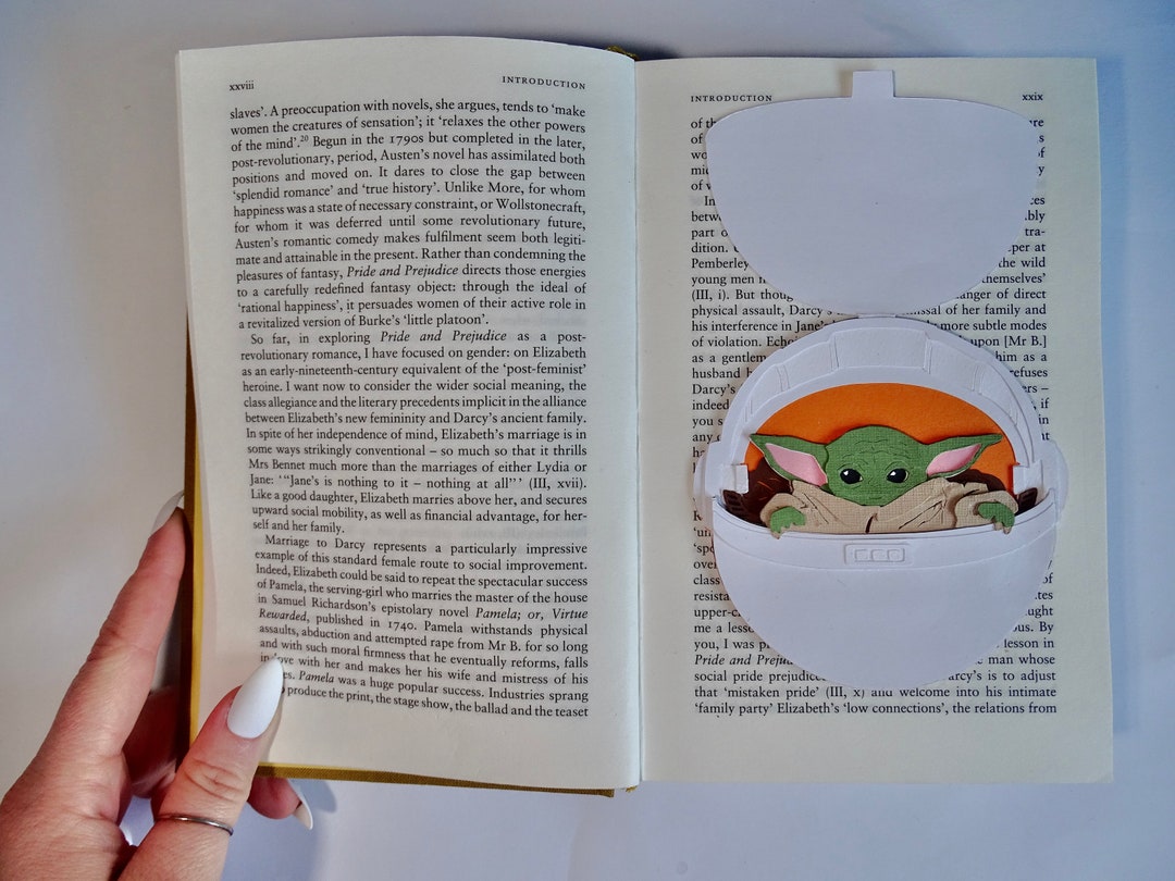 Grogu (baby Yoda) 3D Paper Bookmark - Etsy