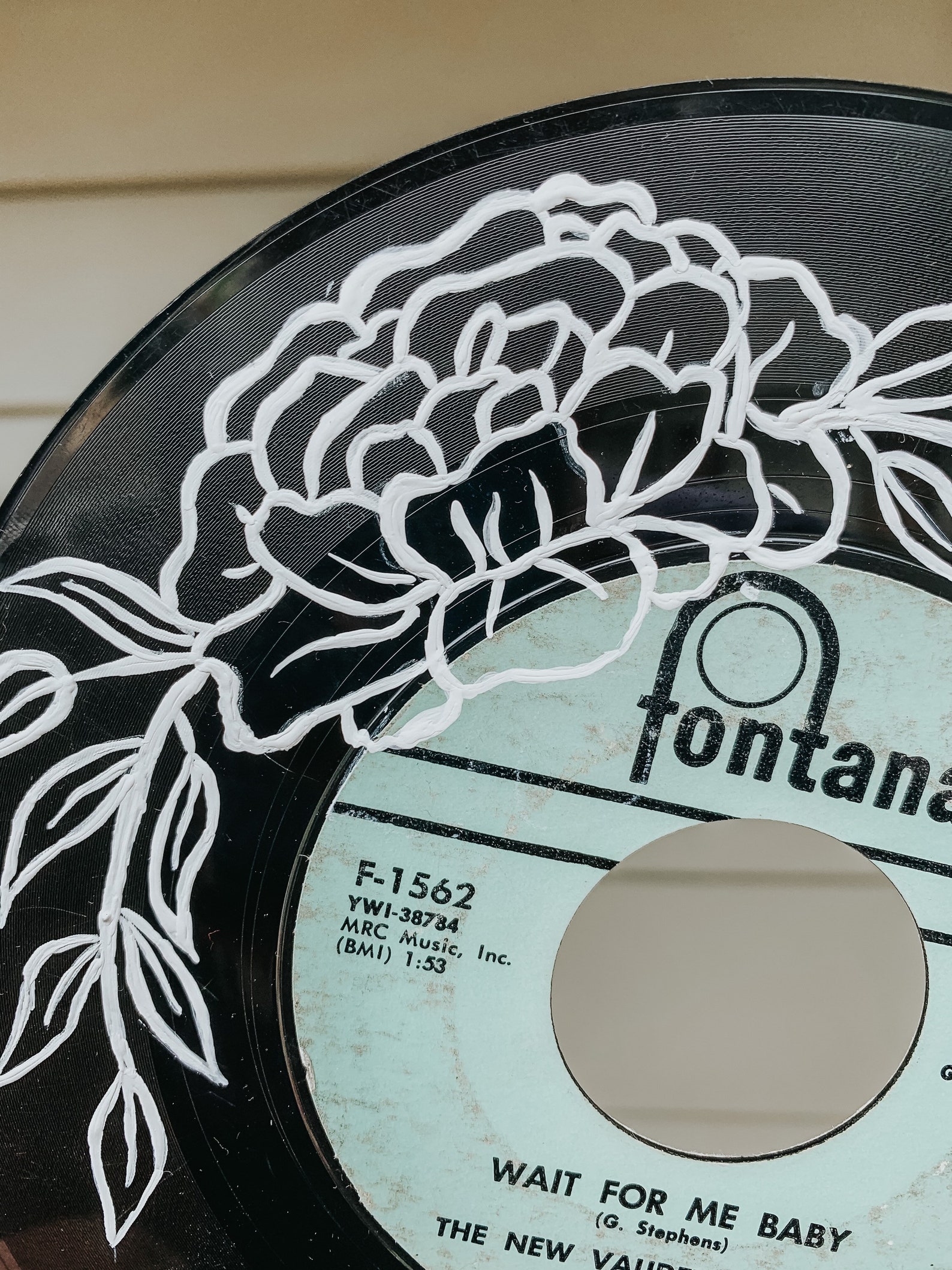 Hand Painted Personalized Name and Design on a 45 Vinyl Record - Etsy