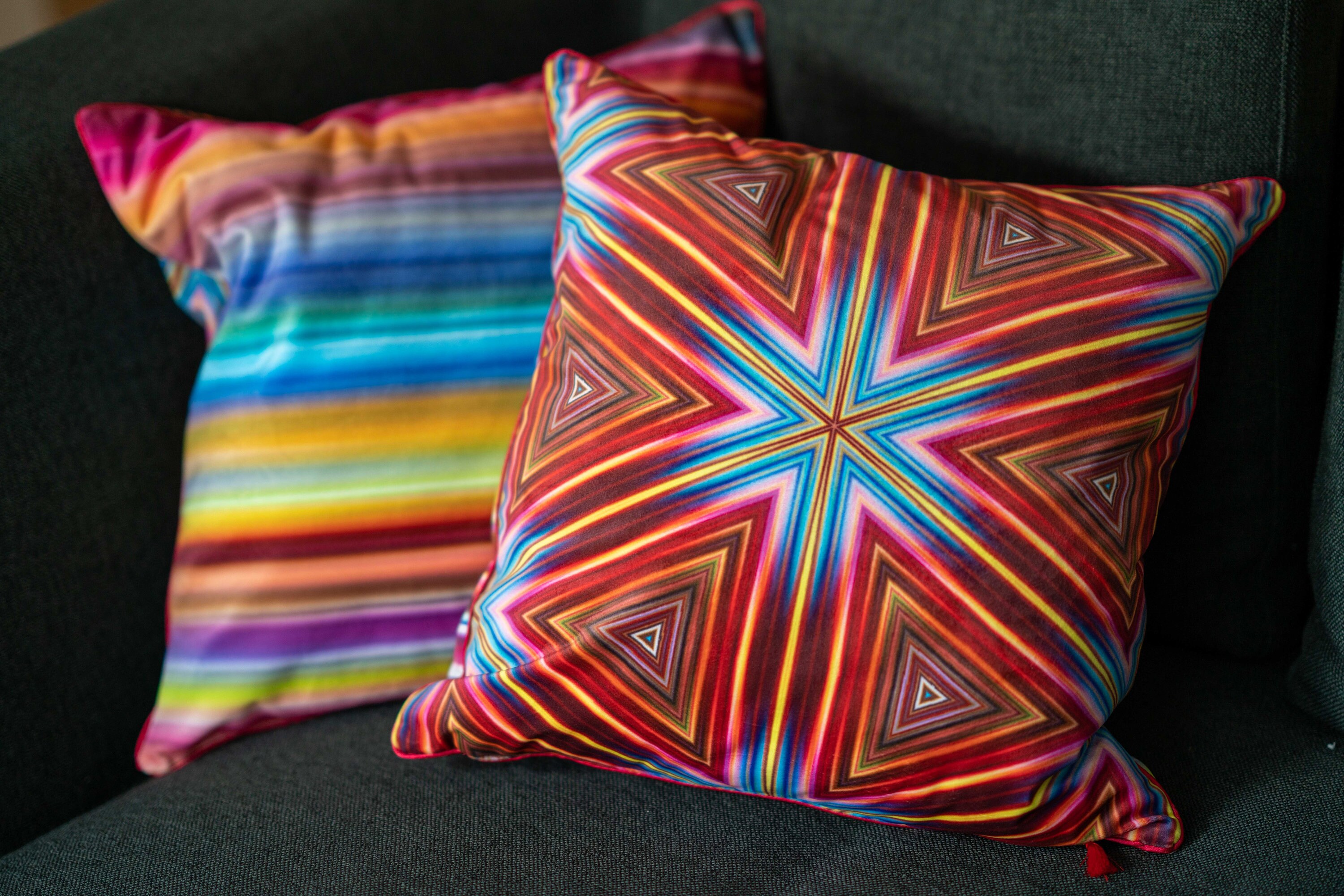 Cushion Velvet Red Luxury Velvet Cushion Designer Cushion Decorative ...