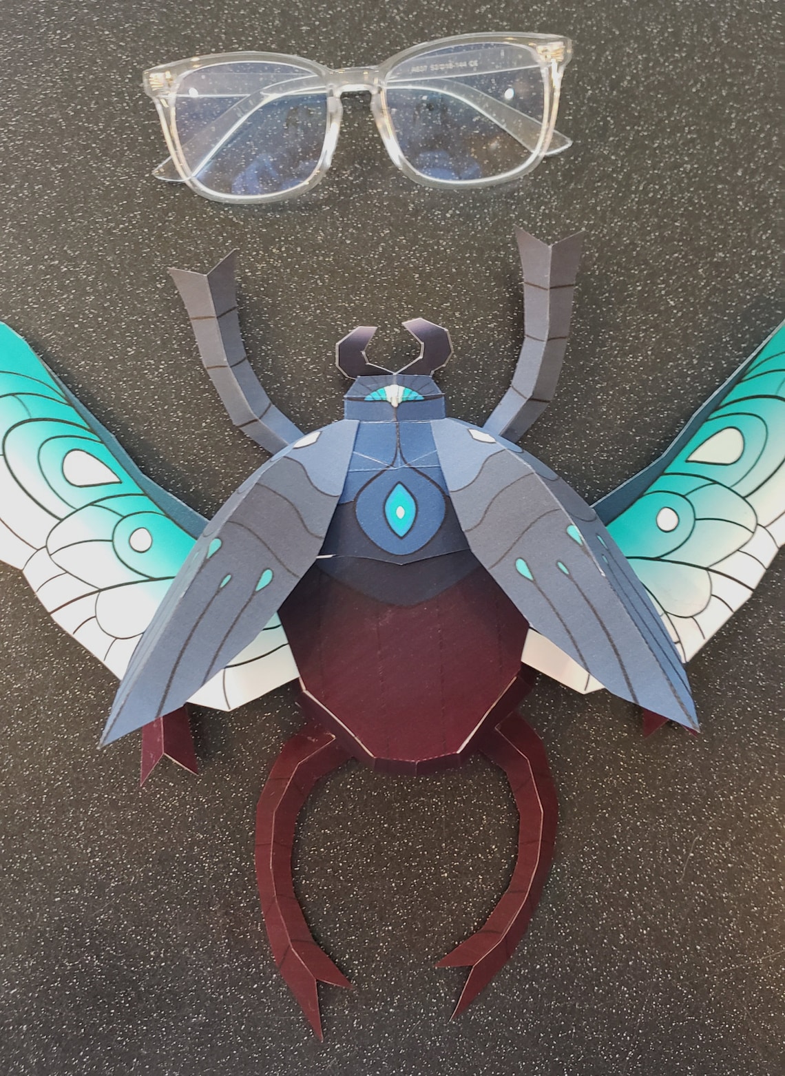 Precious Scarab Buildable DIY Papercraft Printable Template - Etsy