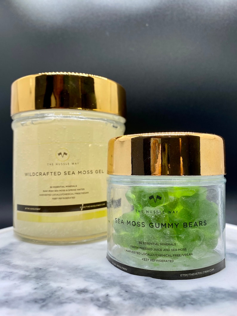Sea Moss Gel & Sea Moss Gummy Pack - Etsy