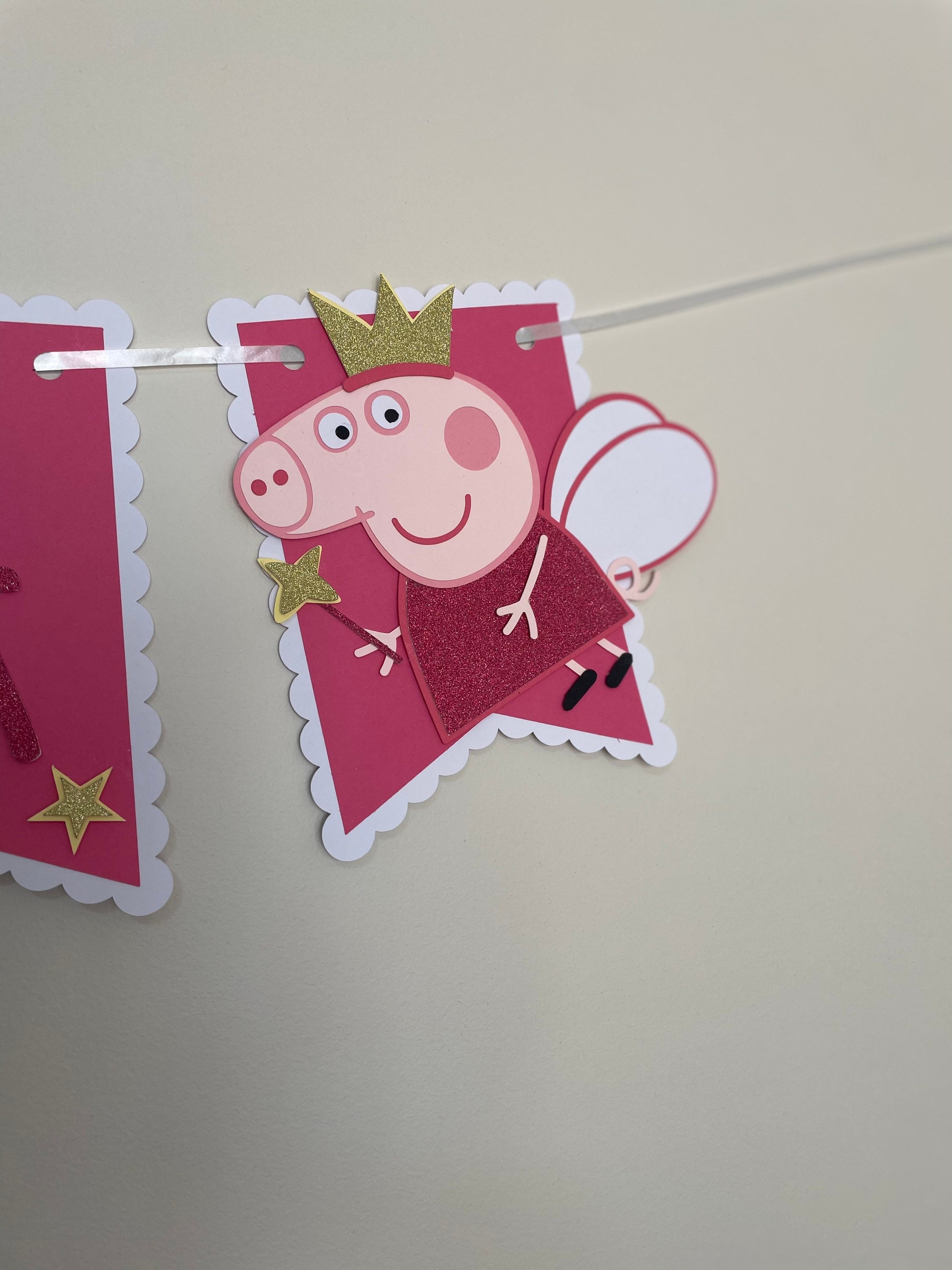 Digital File Layered Peppa Pig Party Banner Bunting, Character, Kids ...