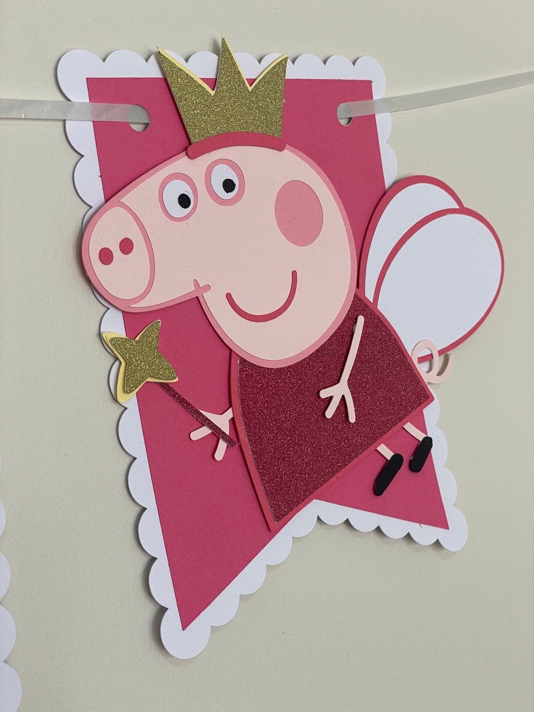 Digital File Layered Peppa Pig Party Banner Bunting, Character, Kids ...