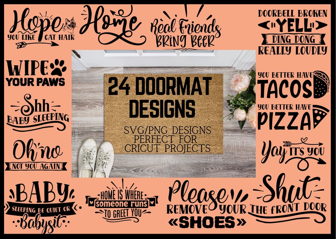 Doormat Designs SVG PNG Files Perfect for Cricut Machines - Etsy