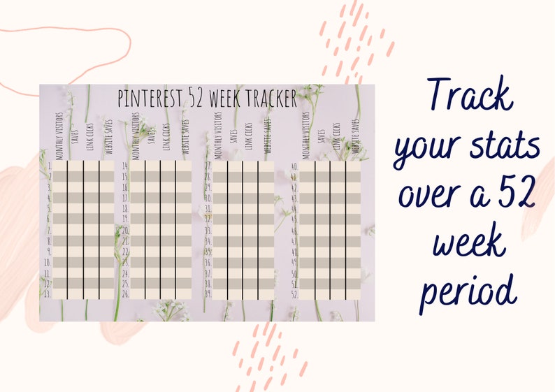 Pinterest Stat Tracker Track Daily and Monthly Stats Monthly Visitors ...