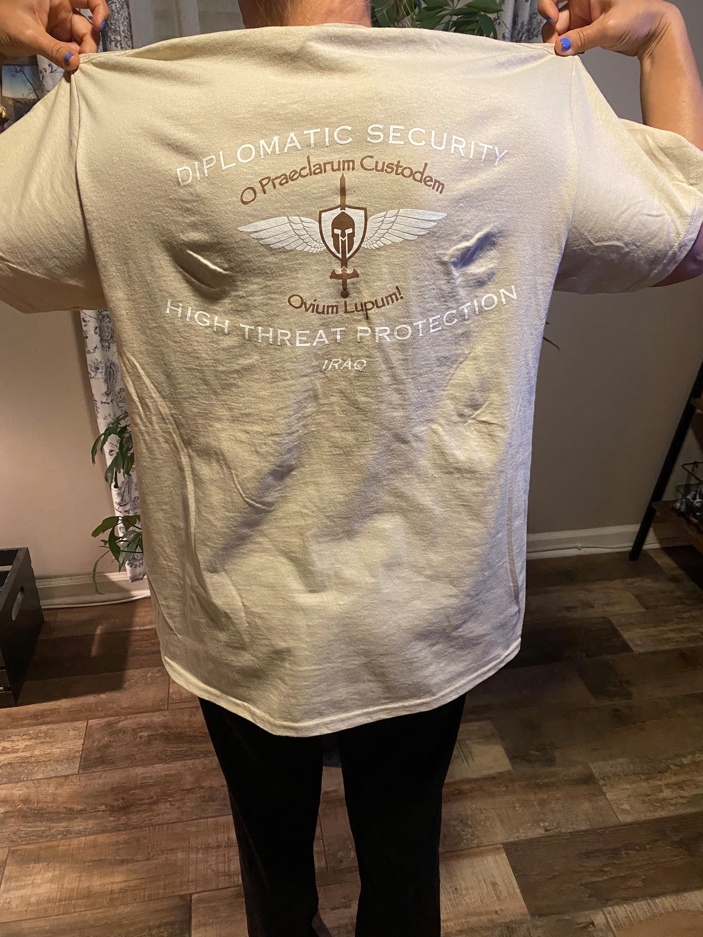Diplomatic Security Iraq HTP T-shirt in Either Black or Tan Colors - Etsy