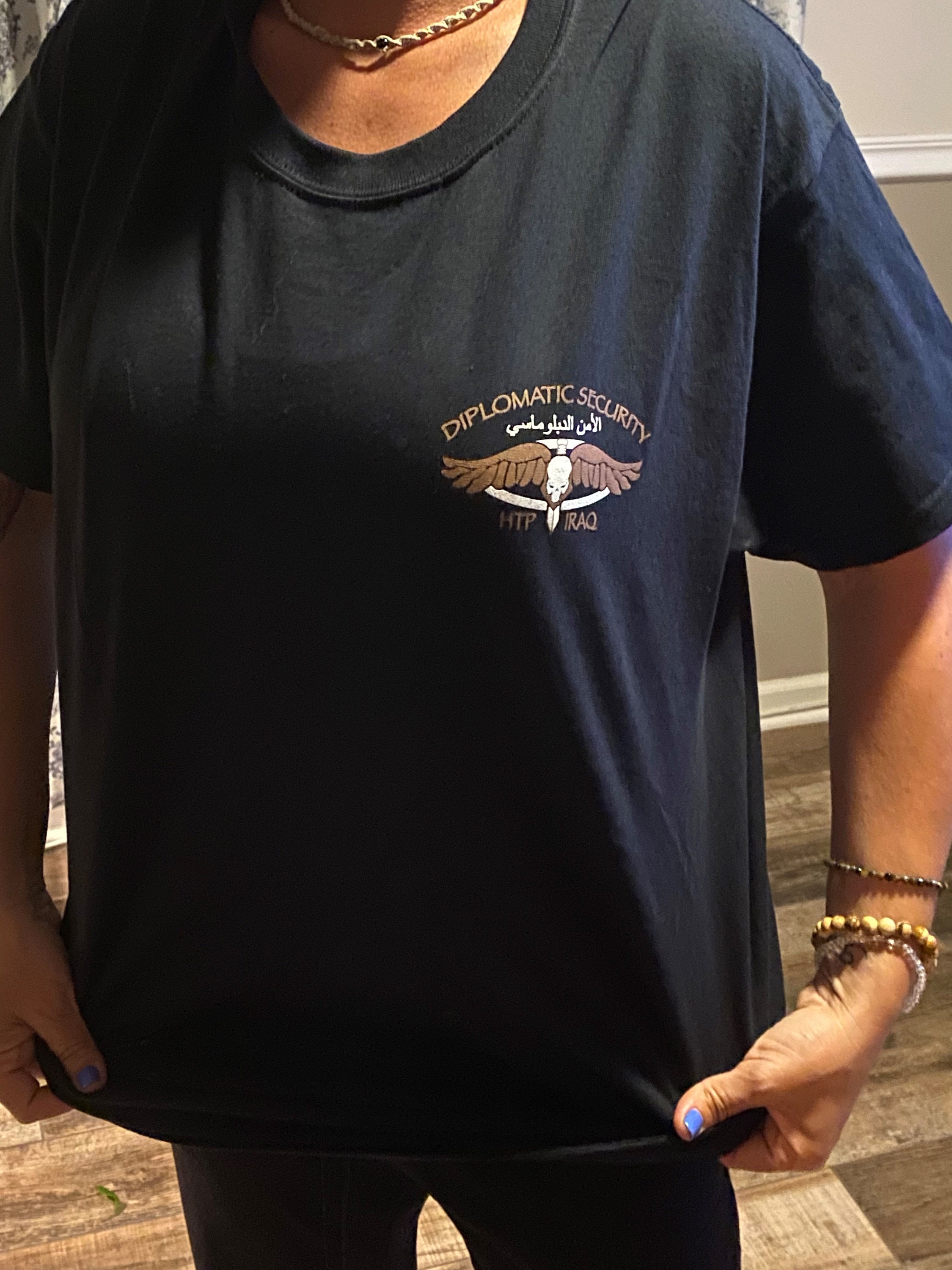 Diplomatic Security Iraq HTP T-shirt in Either Black or Tan Colors - Etsy