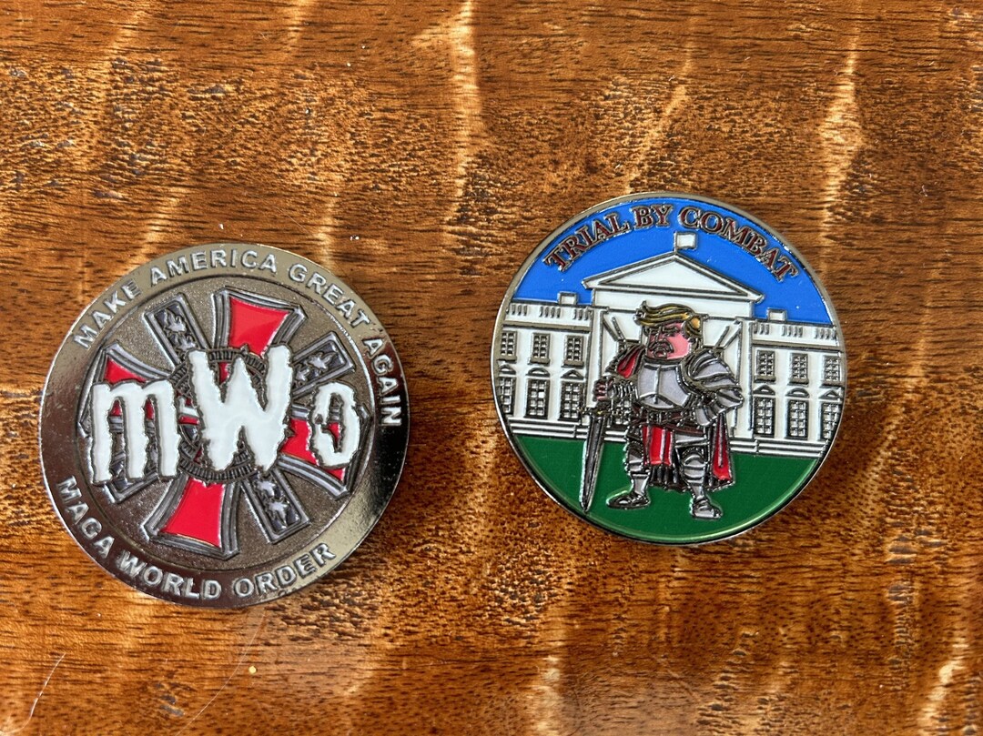 Trump Trial by Combat Challenge Coin - Etsy