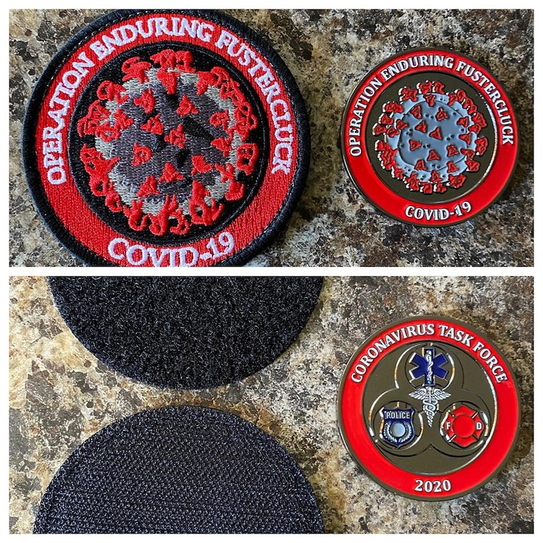 COVID Challenge Coin, Patch, & Sticker for First Responders - Etsy