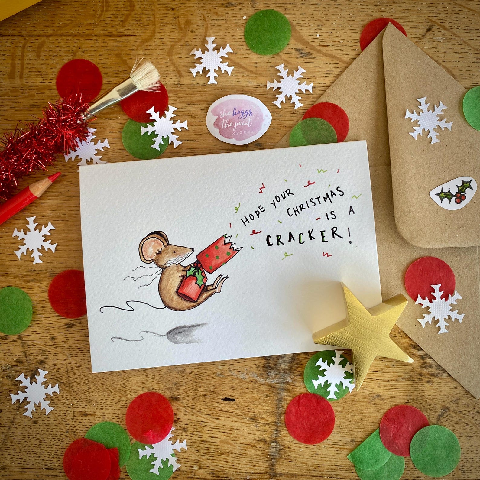 MOUSE CHRISTMAS CARDS 30 Cards, 6 Designs - Etsy UK