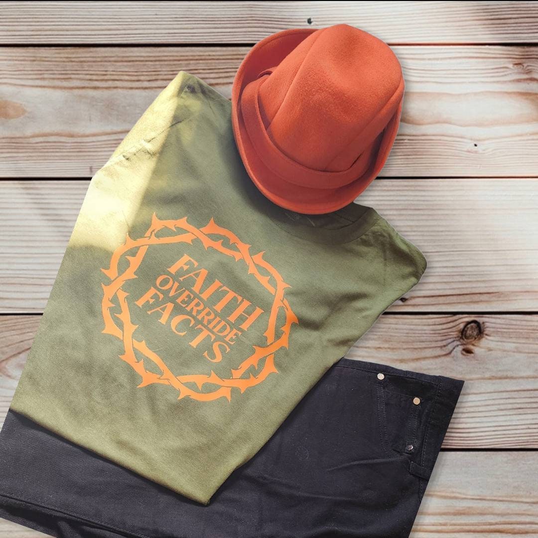 Faith Over Facts T-shirt: Christian Cotton Gift - Etsy
