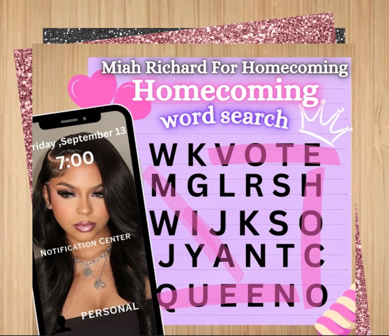 Homecoming Queen Flyer: DIY School Event Template - Etsy
