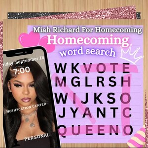 Homecoming Queen Flyer: DIY School Event Template - Etsy