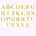 Gold Alphabet/gold Clipart/gold Alphabet Digital/foil Alphabet Clipart ...