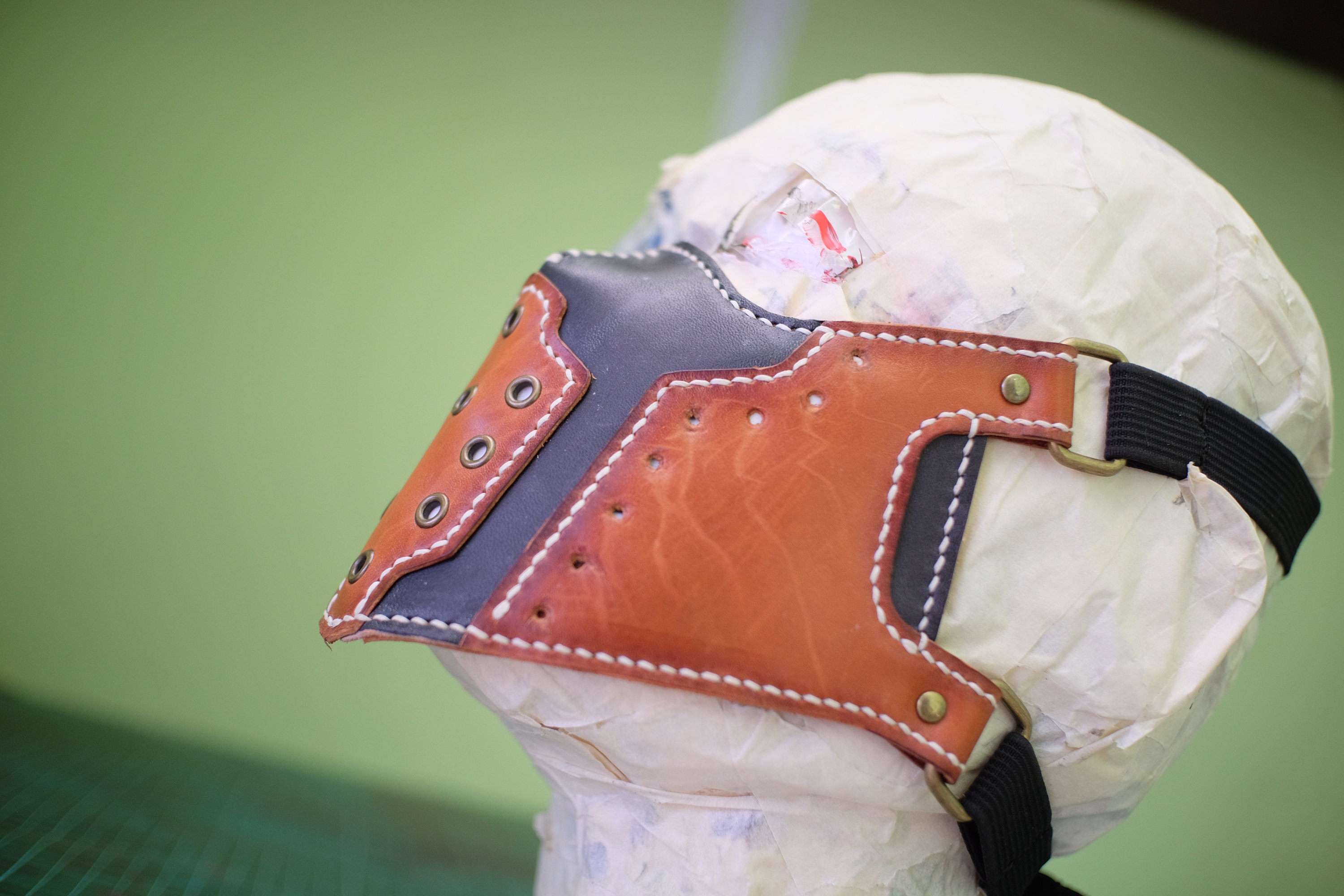 PATTERN LEATHER MASK Crn - Etsy