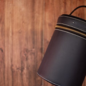 LEATHER CYLINDER Hand Bag DIY (tutorial & Pattern) - Etsy