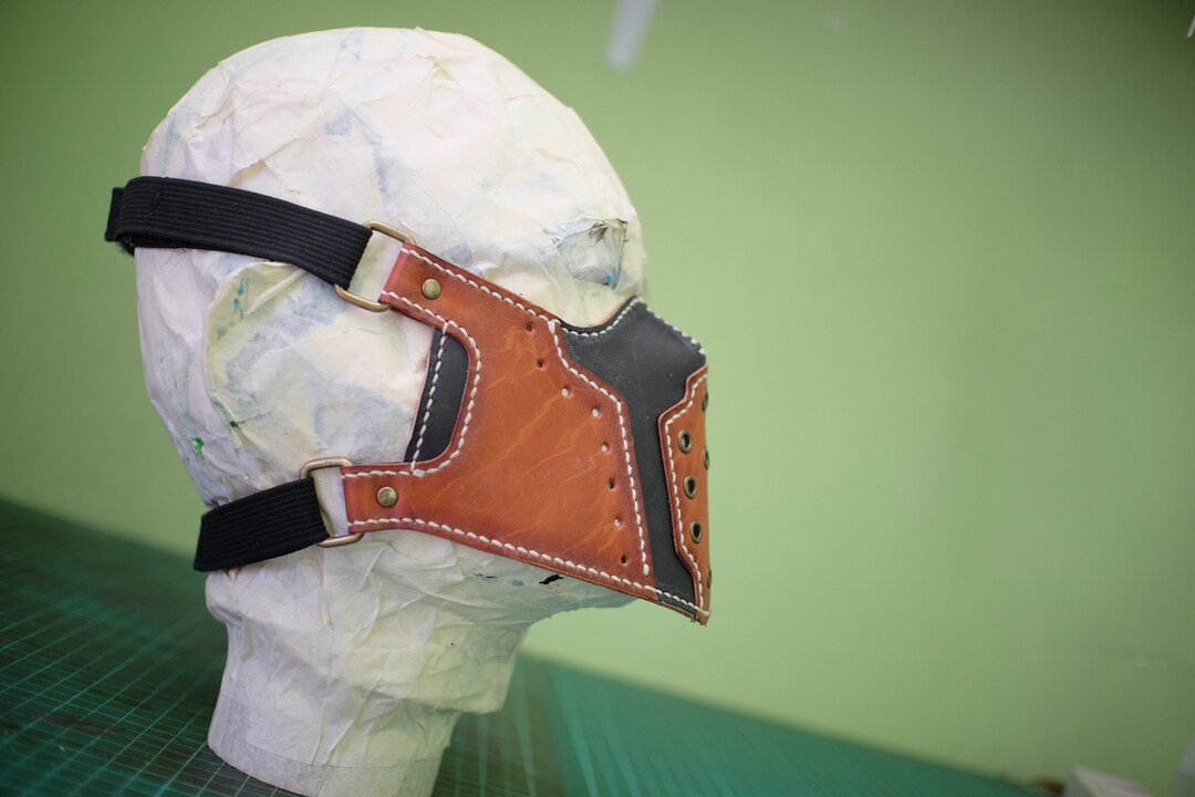 PATTERN LEATHER MASK Crn - Etsy