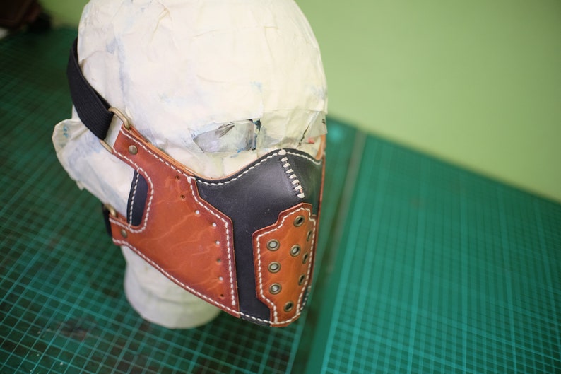 PATTERN LEATHER MASK Crn - Etsy