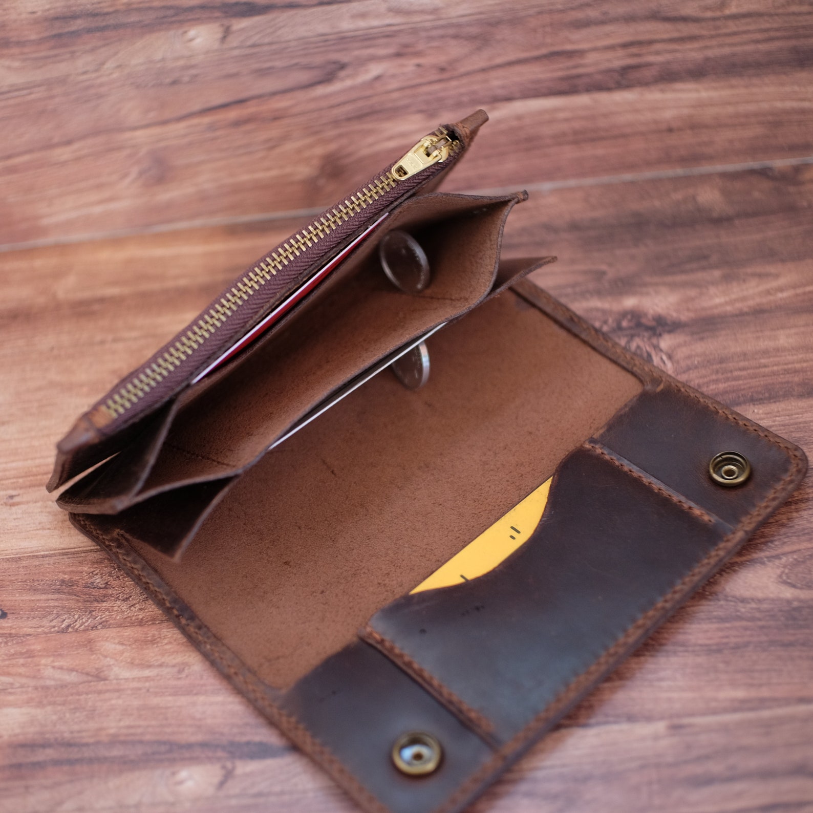 PATTERN LEATHER TRUCKER Wallet I - Etsy