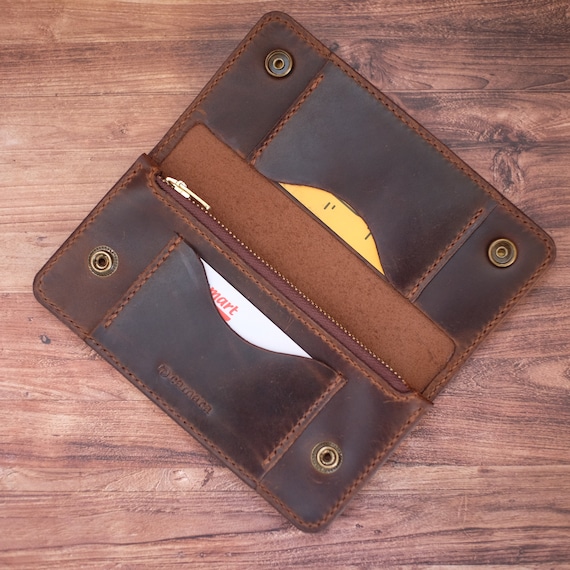 PATTERN LEATHER TRUCKER Wallet I | Etsy