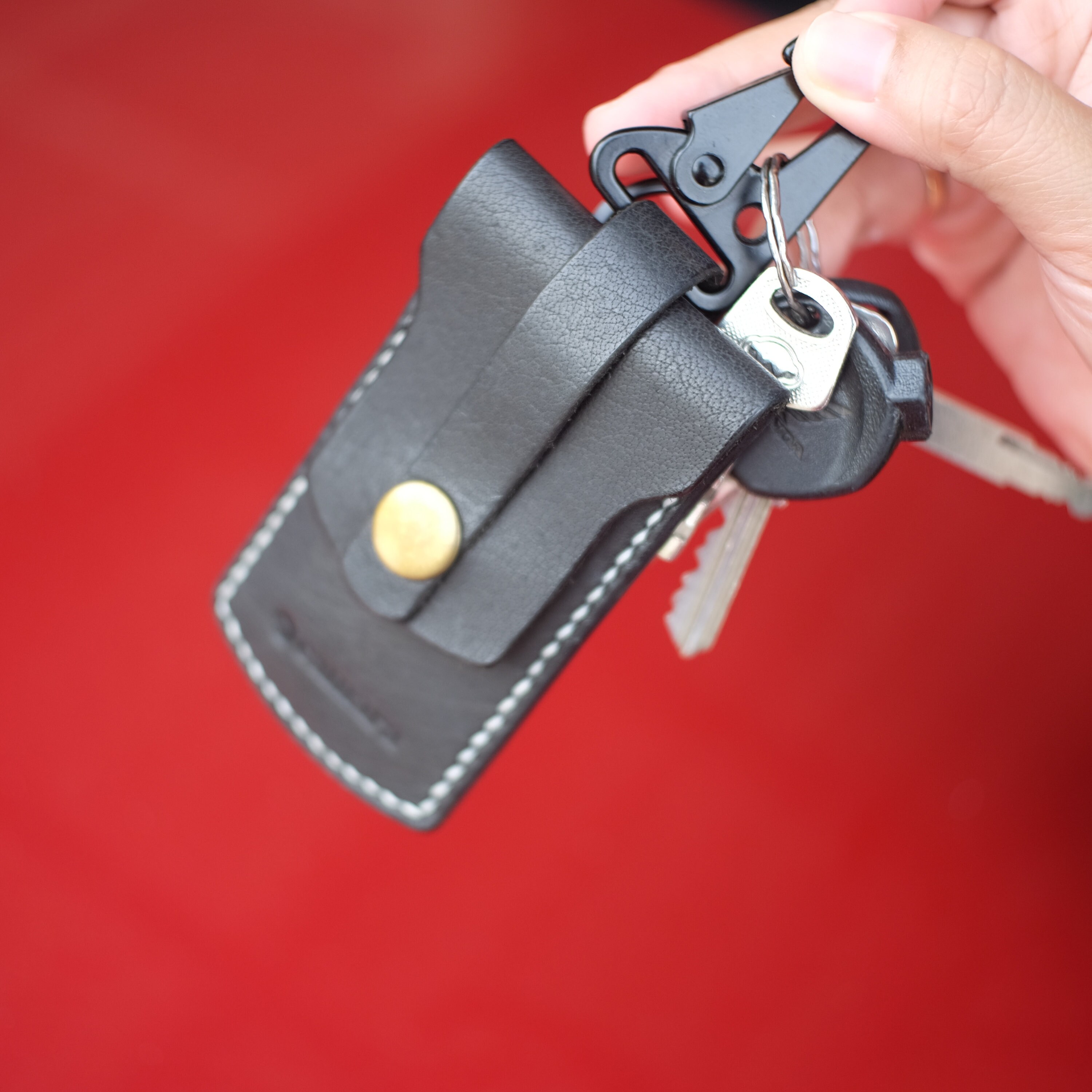 LEATHER KEY HOLDER / Vehicle Registration Pattern - Etsy