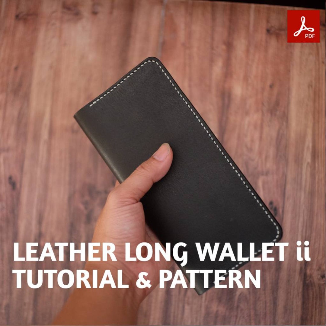 DIY Leather Long Wallet Ii Tutorial & Pattern - Etsy