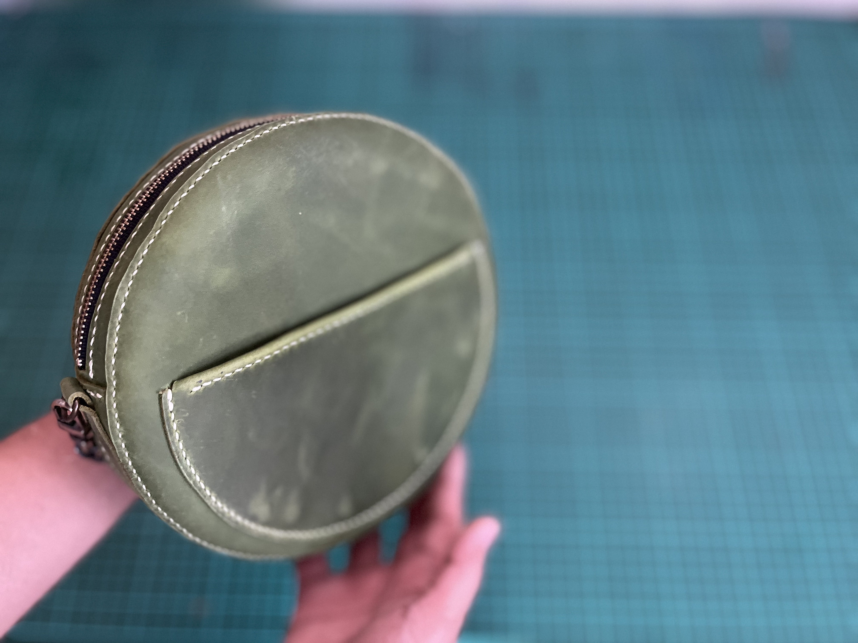 Circle Leather Bag Pattern - Etsy