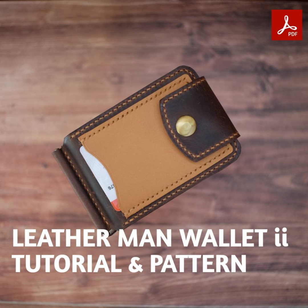 DIY LEATHER MAN Wallet Ii (tutorial & Pattern) - Etsy