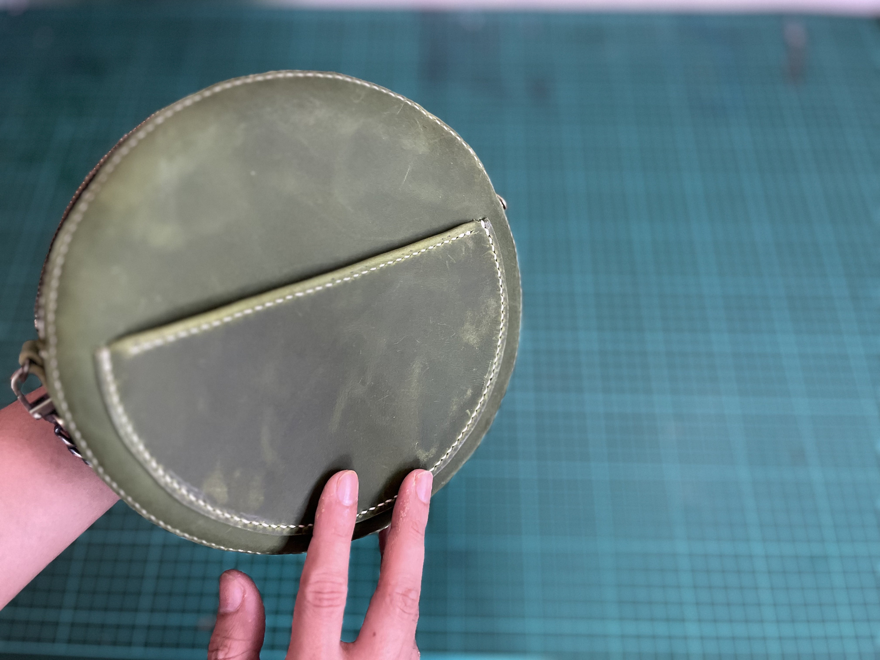 Circle Leather Bag Pattern - Etsy