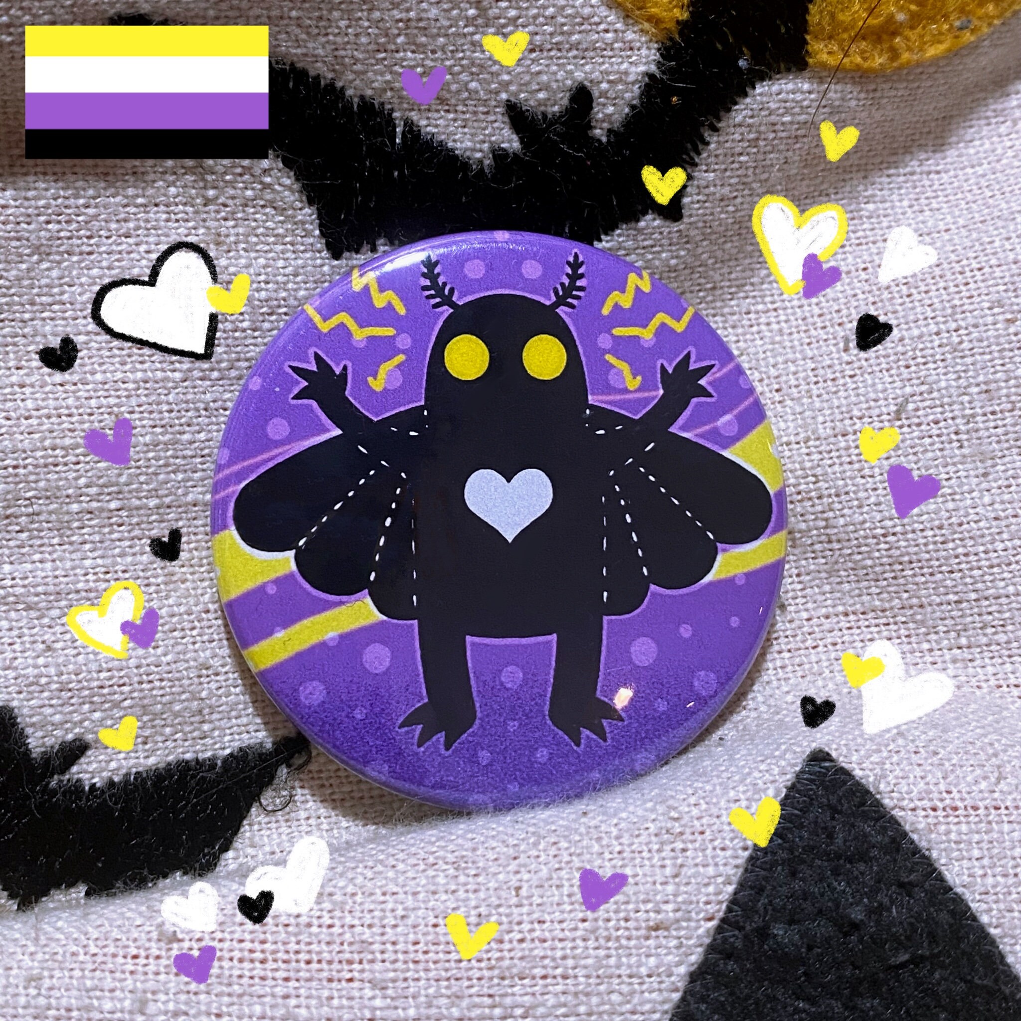 Cryptid // LGBT Pride Pins 45mm Button Badges - Etsy