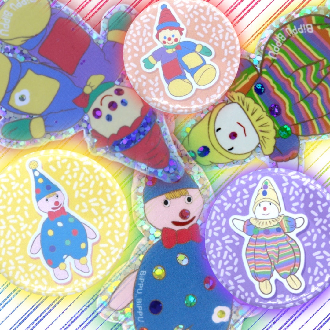 Sparkly Cute Little Clown Badges ! - Etsy