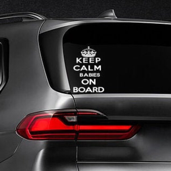 Keep Calm Car Decal - Etsy
