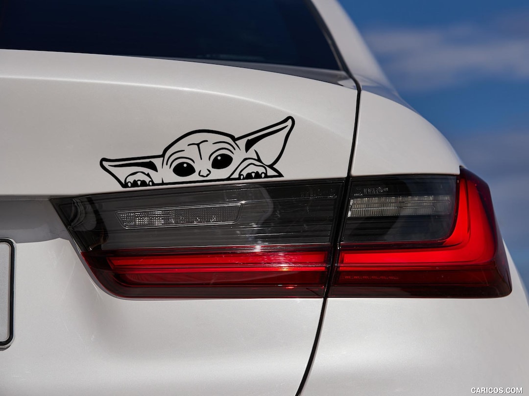 Star Wars Baby Yoda Decal Mandalorian Car Decal 2 Decals for 1 - Etsy