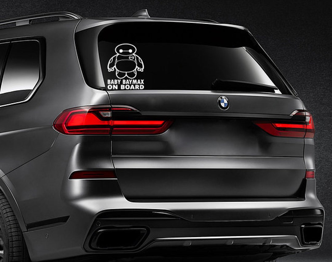 Baby Baymax on Board Baymax Car Decal Baymax Hero 6 Baby Car Decal ...