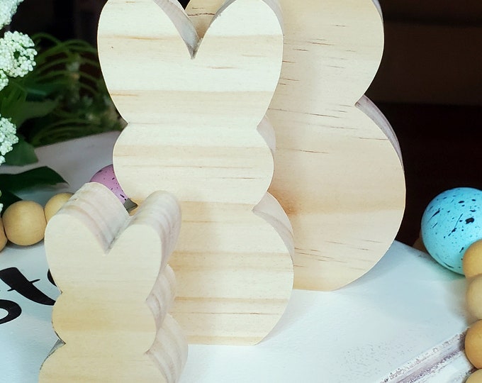 Peep Shaped Craft Blank. Wood Peeps. Wooden Easter Shapes. Easter ...