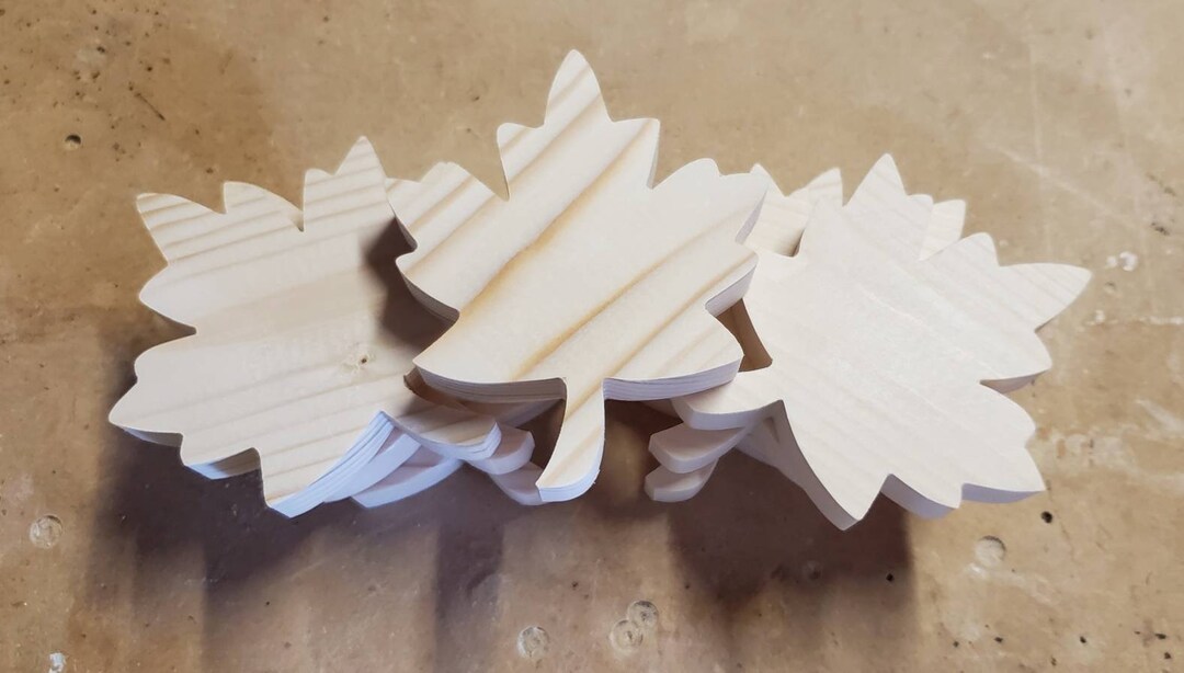 Wood Maple Leaf. Leaf Shape. Fall Decor. Farmhouse Decor. Fall Cutouts ...