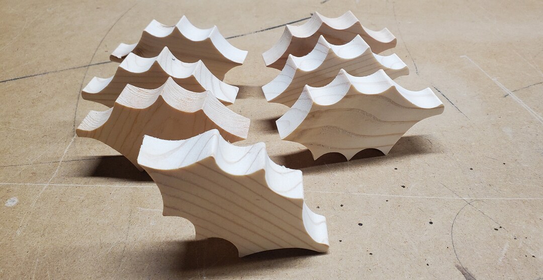 Wood Holly Leaf. Holly Leaf Shape. Christmas Decor. Christmas Cutouts ...