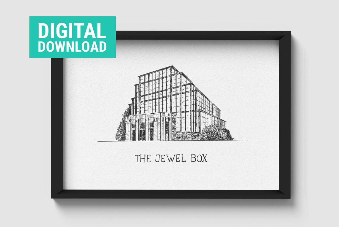 The Jewel Box - St Louis Forest Park - Digital Download Print - Etsy