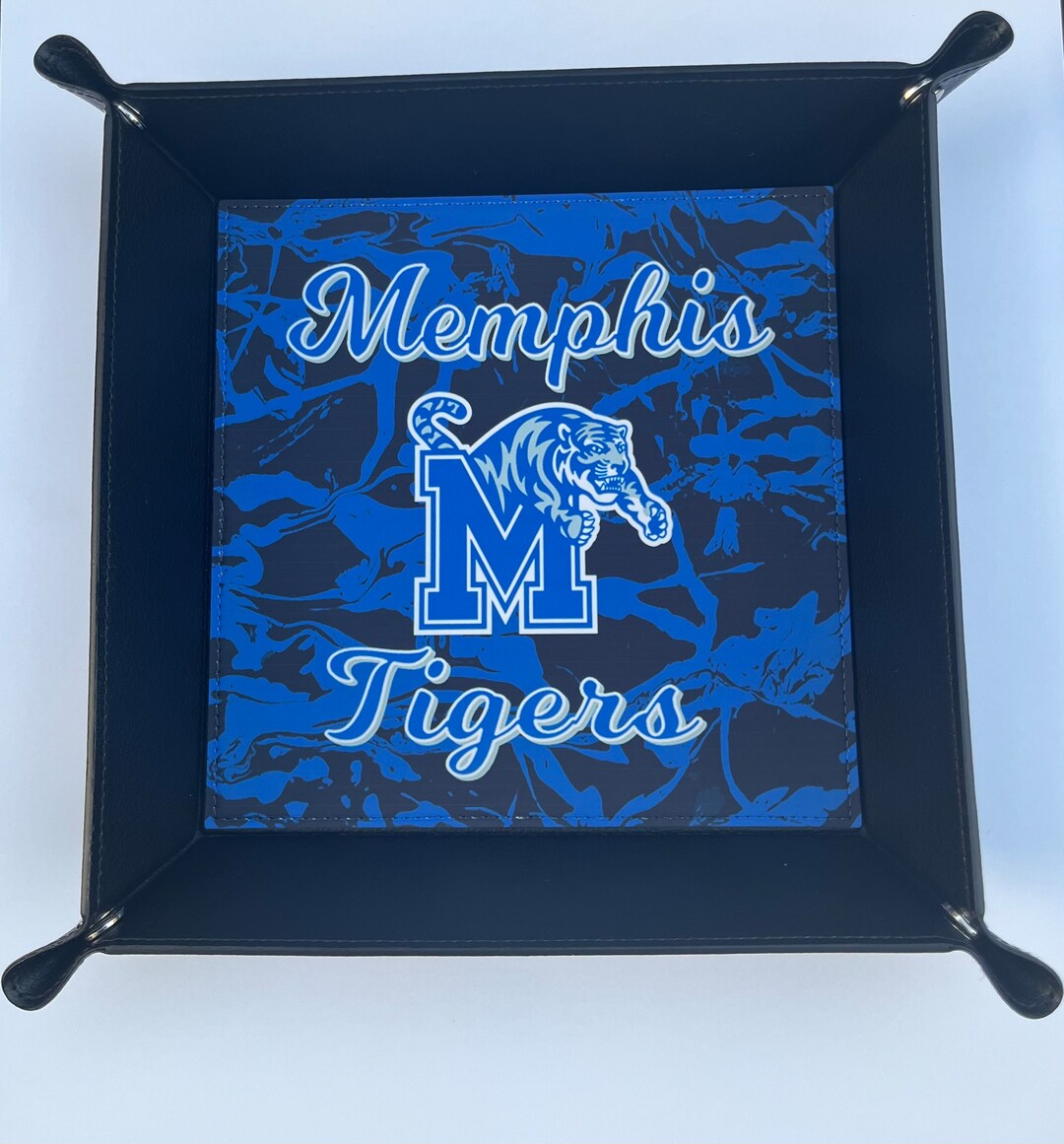 Memphis Tigers Valet Catchall Tray Dads Keys, Cellphone, Coins Memphis ...