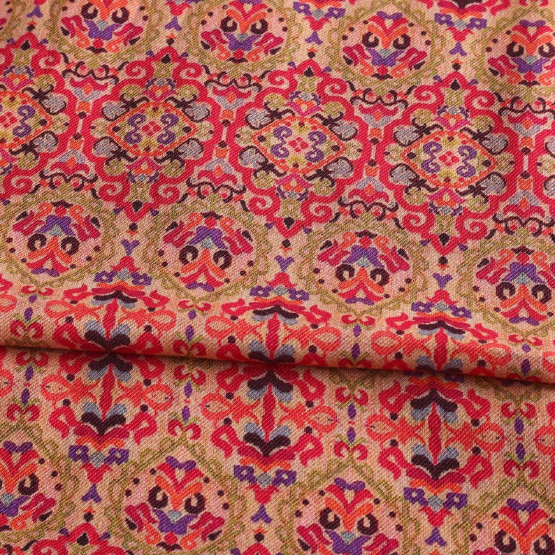 Moroccan Scarf of Wool and Silk Blend, Doubled Sided Wool Scarf Wrap ...