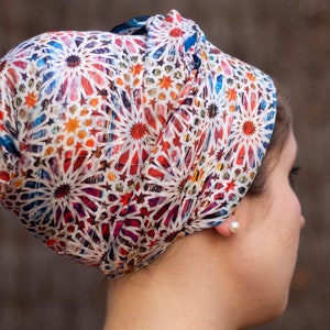 Large Silk Scarf Head Scarf for Women Silk Hair Scarfs - Etsy