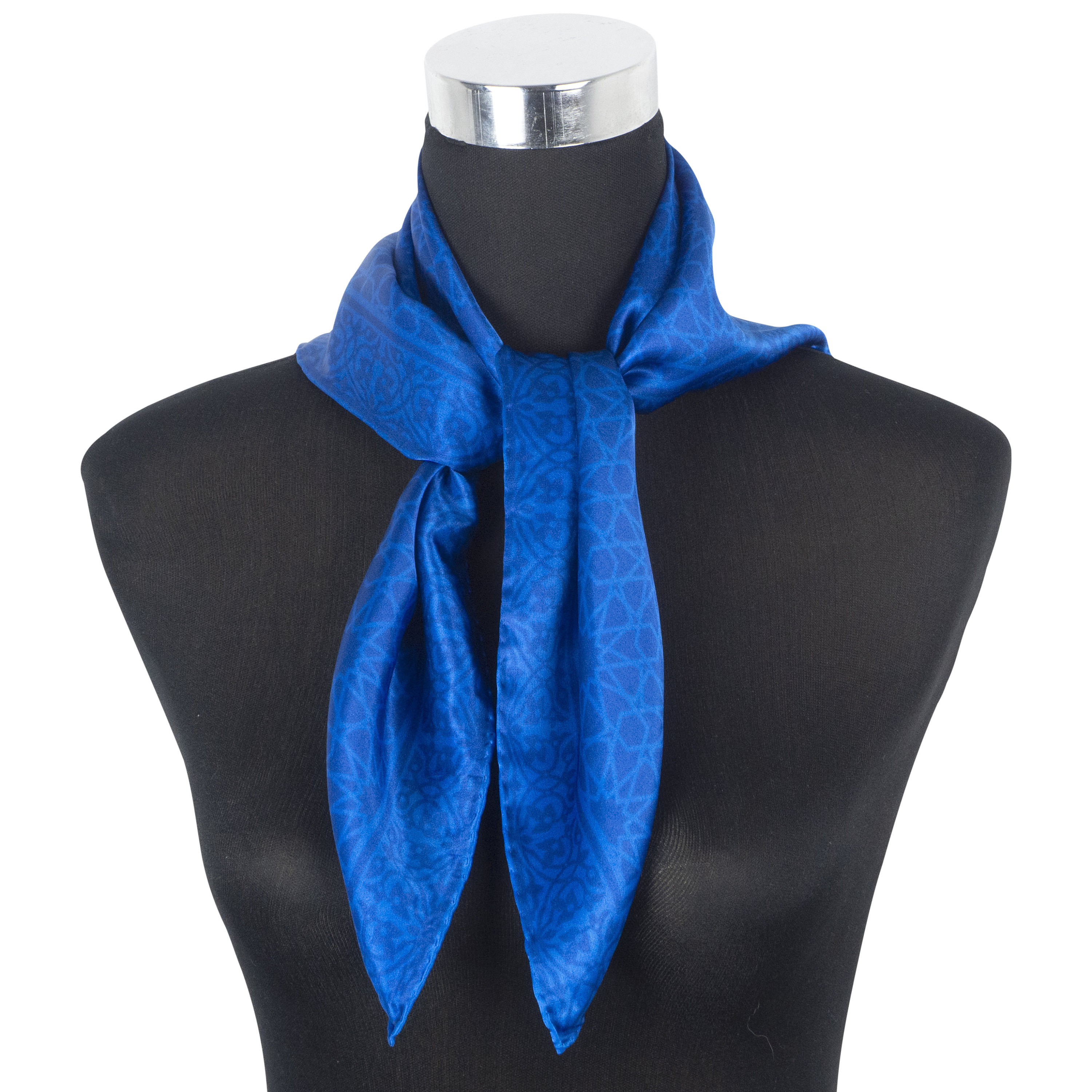 Blue Square Scarf With Islamic Art Print Inspired by the Mosaic Tiles ...