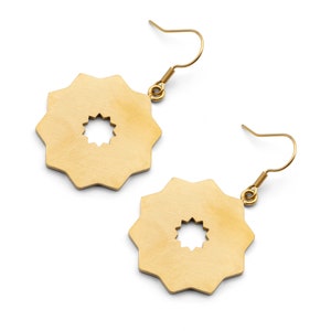 Star Earrings With Moroccan Tile Art Pattern, Alhambra of Granada ...
