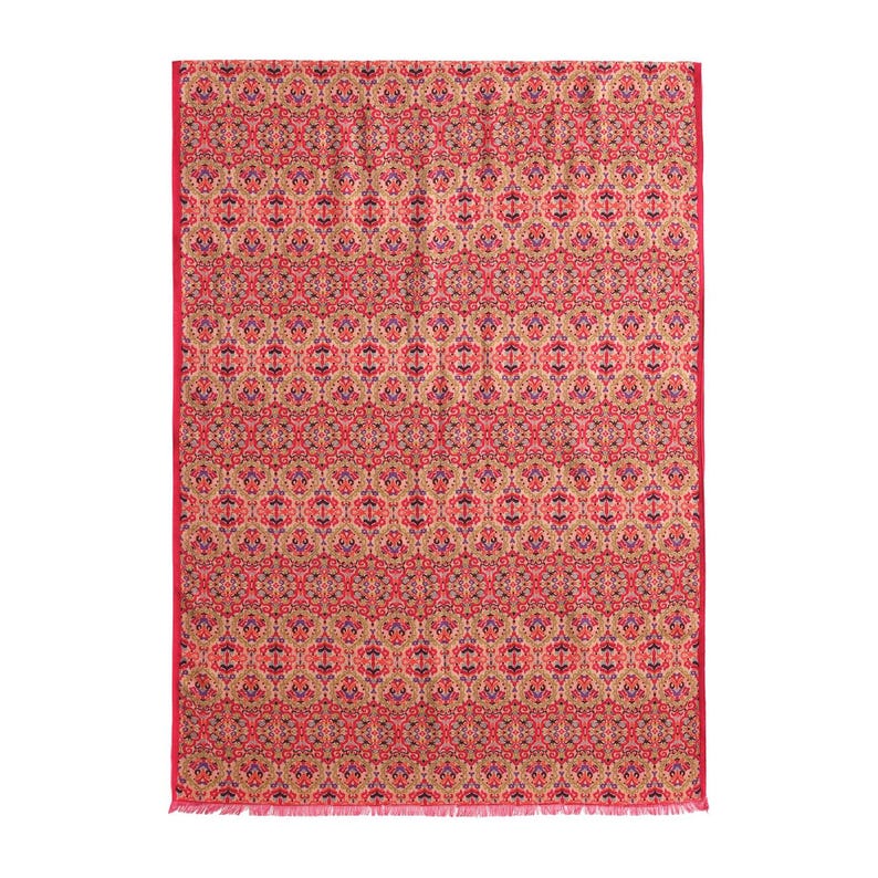 Moroccan Scarf of Wool and Silk Blend, Doubled Sided Wool Scarf Wrap ...