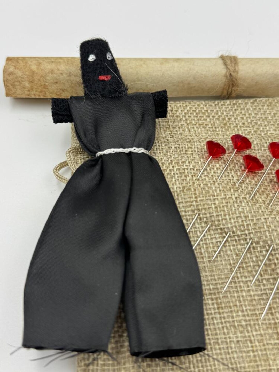Black Voodoo Doll/ Black Poppet 4" / Folk Magick, Hoodoo, Magick - Etsy