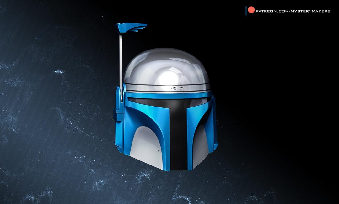Jango Fett Cosplay Helmet – 3D Printed Star Wars Mandalorian Armor for ...
