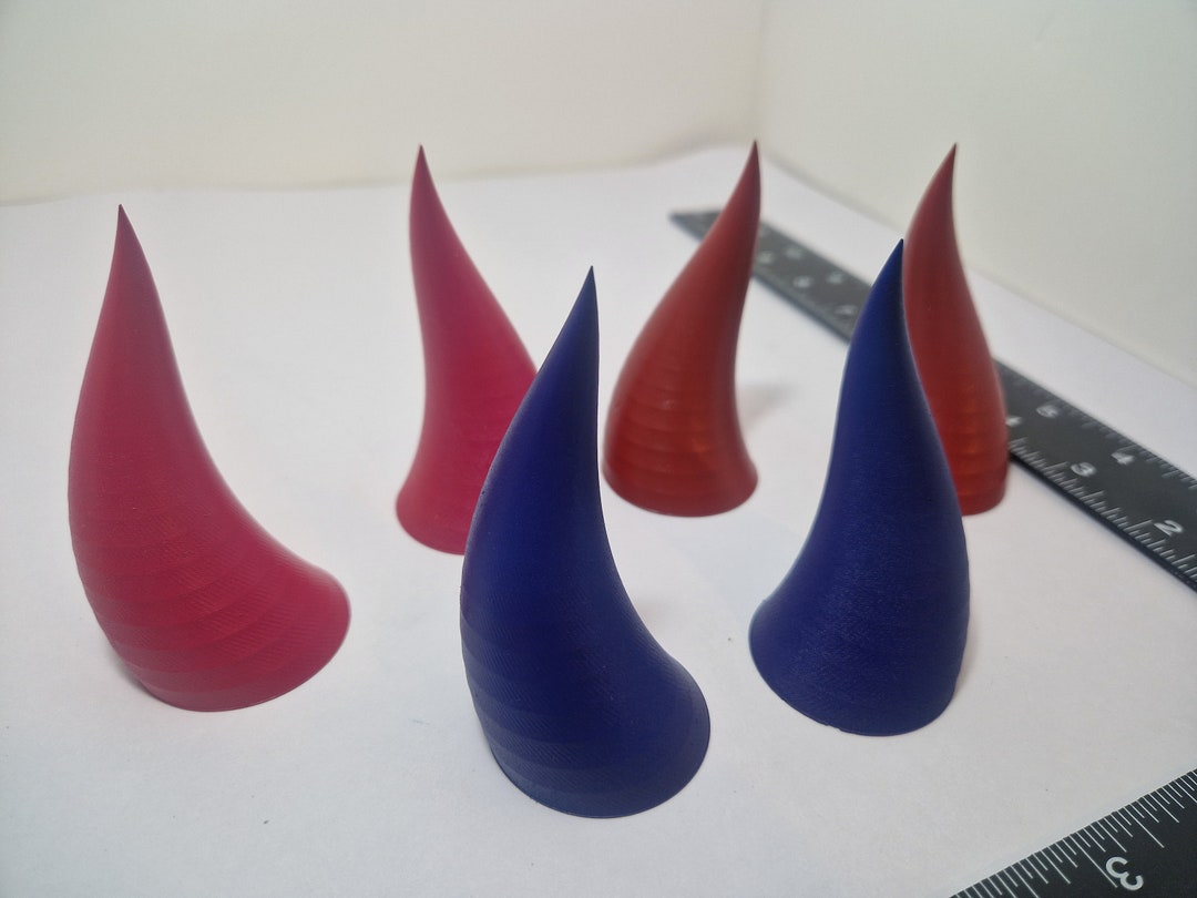 Cosplay LARP Devil Demon Horns - Single Colour - Pair - Resin 3d ...