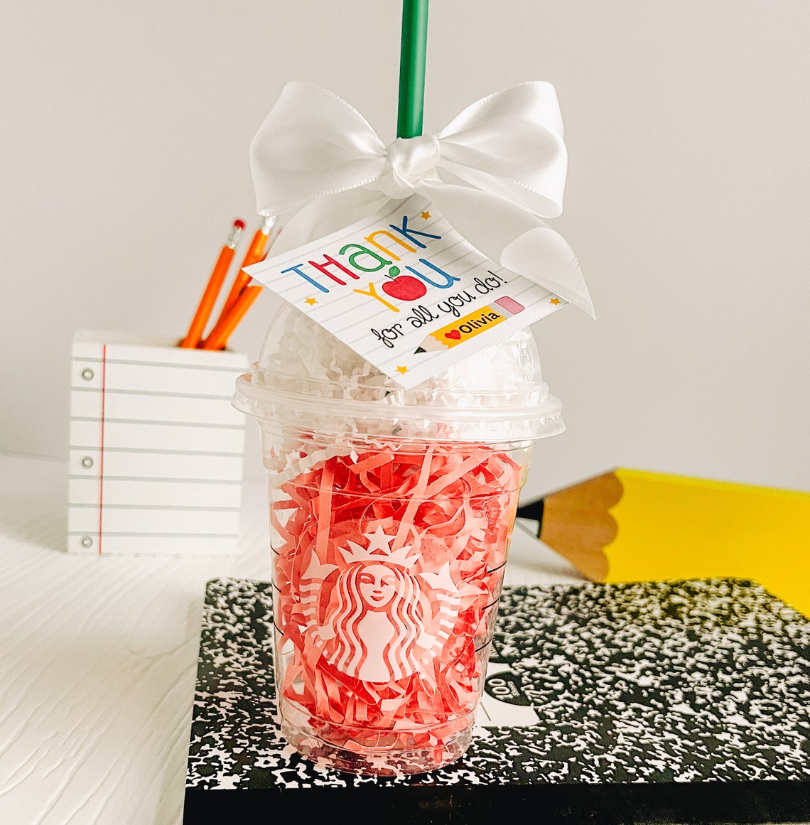 Personalized Starbucks, Gift Card Holder, Starbucks, Teacher, Gift ...