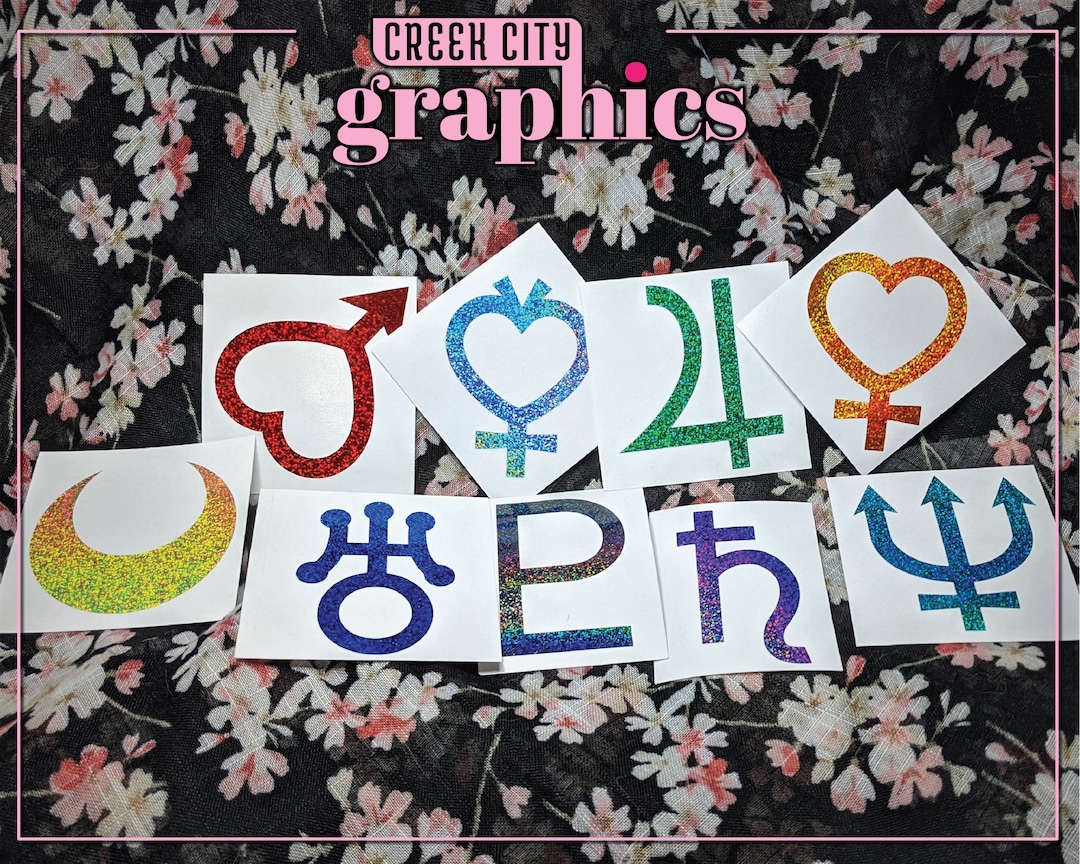 Planetary Astrology Astrological Greek Myth Symbols Cutie Sticker Vinyl ...